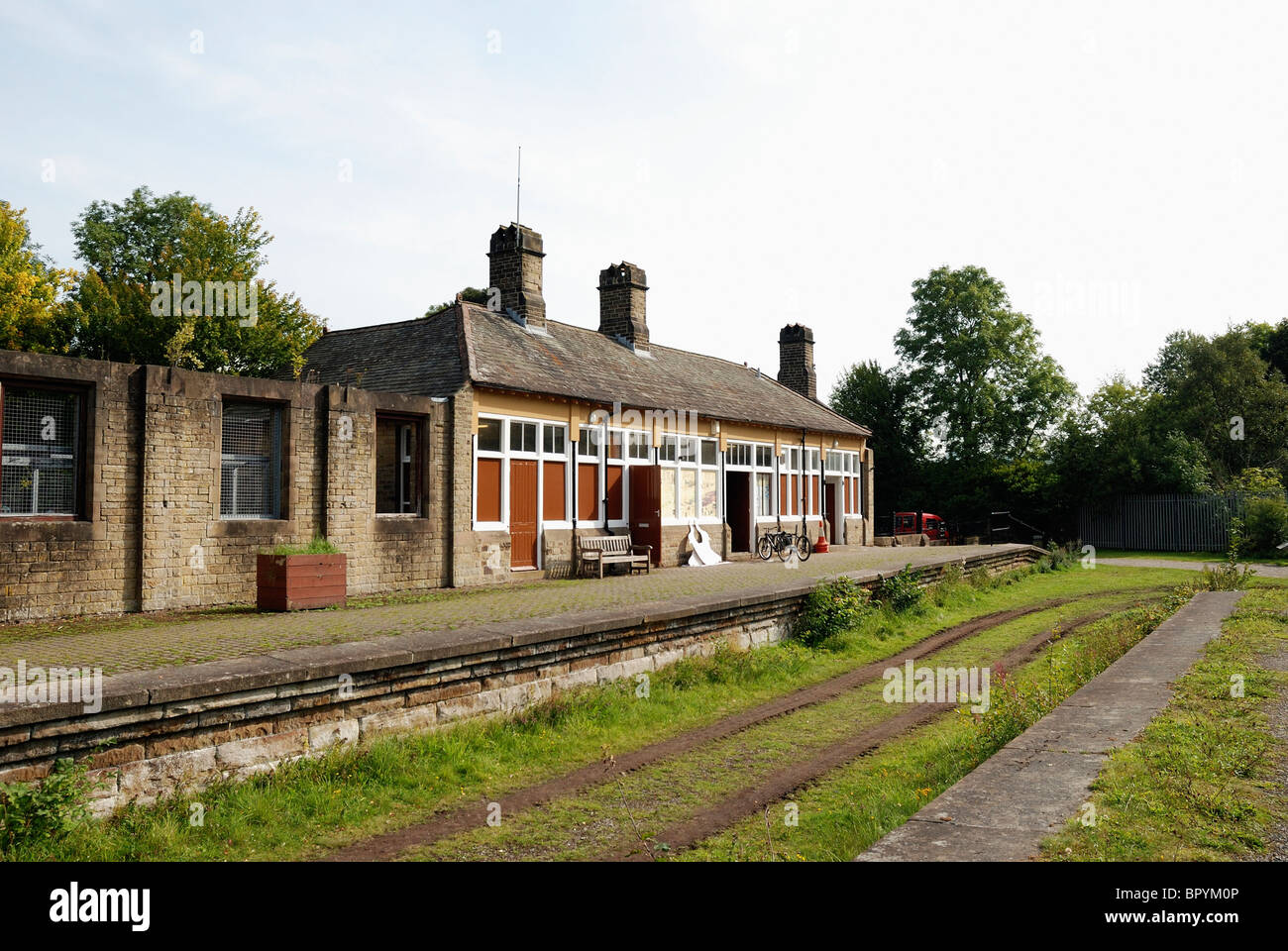 millers dale railway station Derbyshire england uk Stock Photo - Alamy