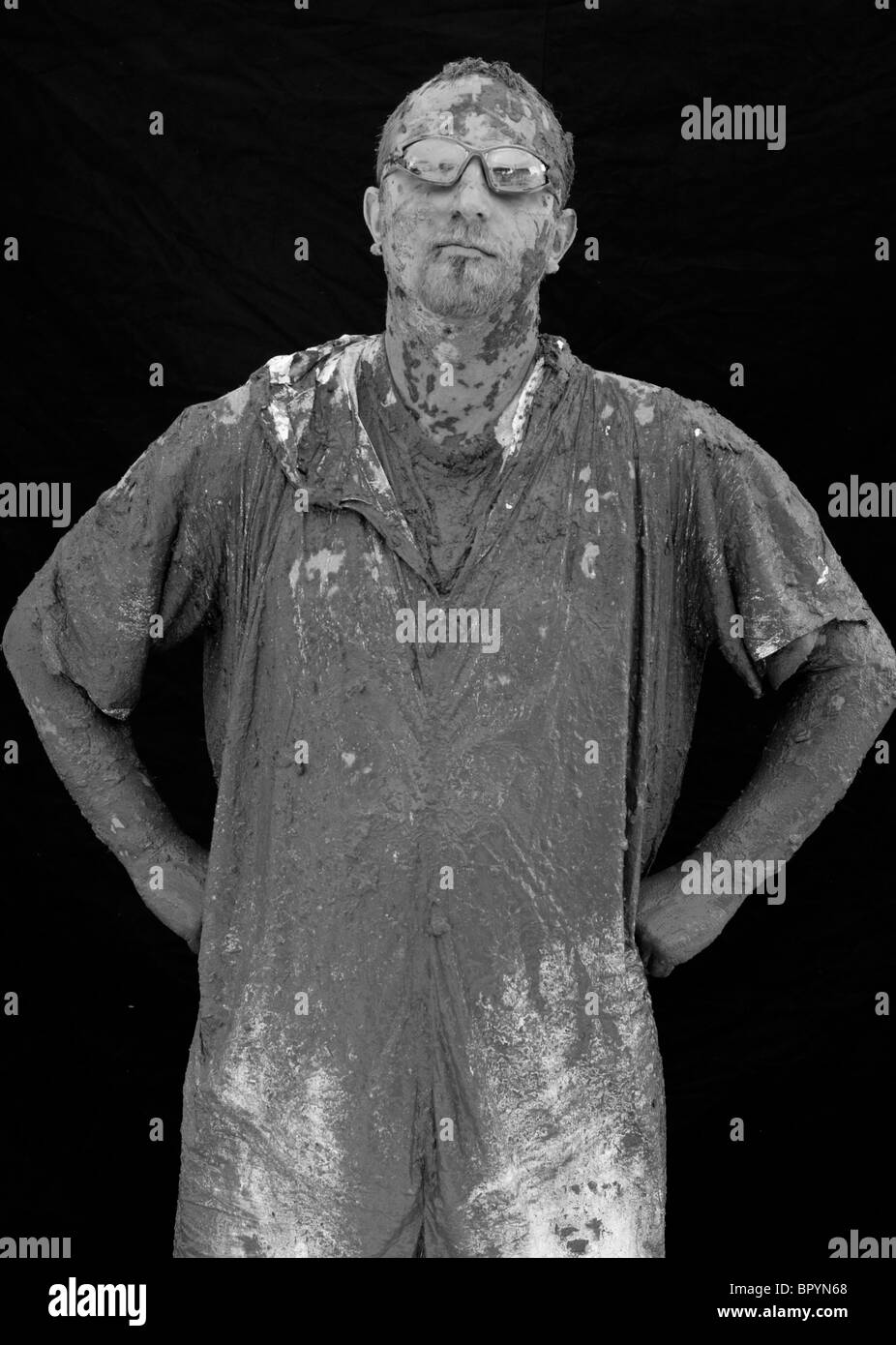 Man mud Black and White Stock Photos & Images - Alamy