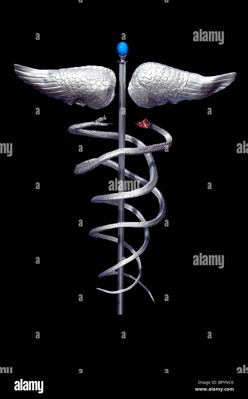 Caduceus staff of hermes hi-res stock photography and images - Alamy