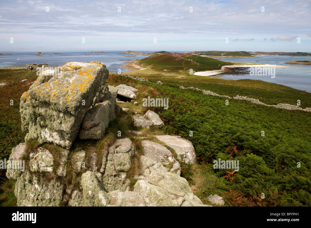 Summit of South Hill The Uninhabited Isle of Samson the Isles of Scilly ...