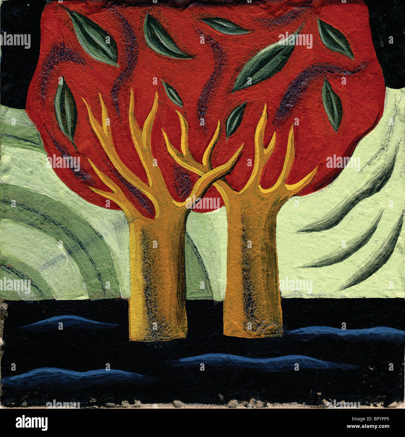 Two joined trees hi-res stock photography and images - Alamy