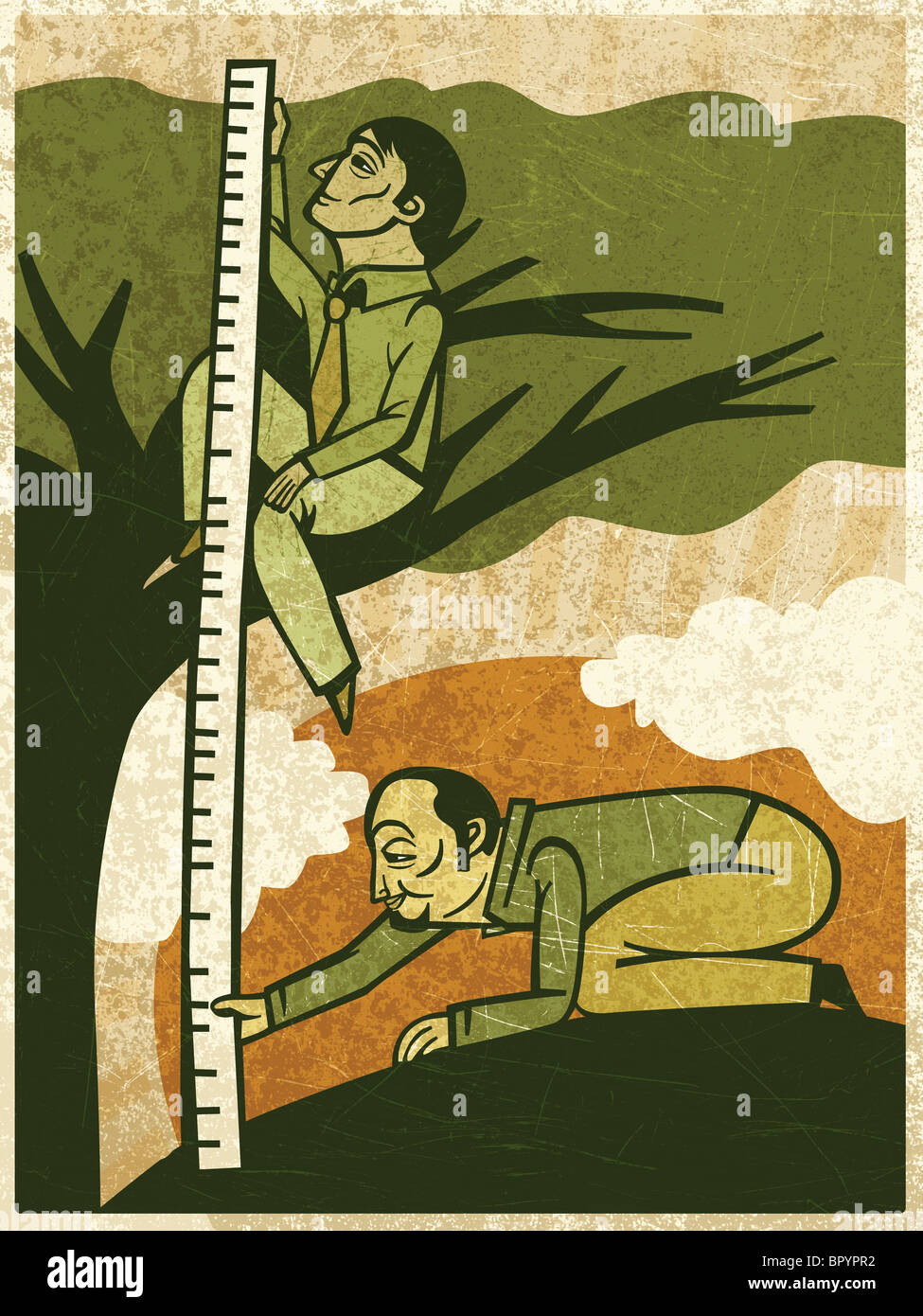 Height measurement cartoon hi-res stock photography and images - Alamy