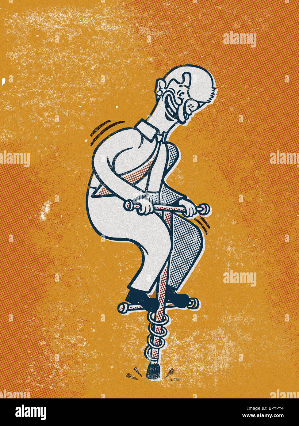 Pogo stick jumping hi-res stock photography and images - Alamy