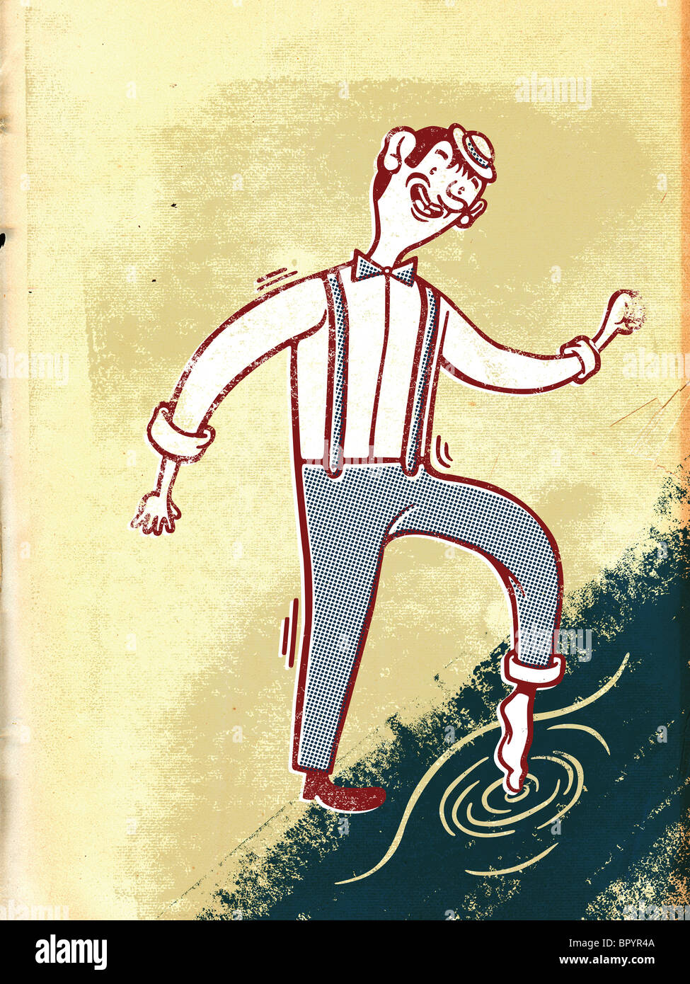 Man drawing water hi-res stock photography and images - Alamy