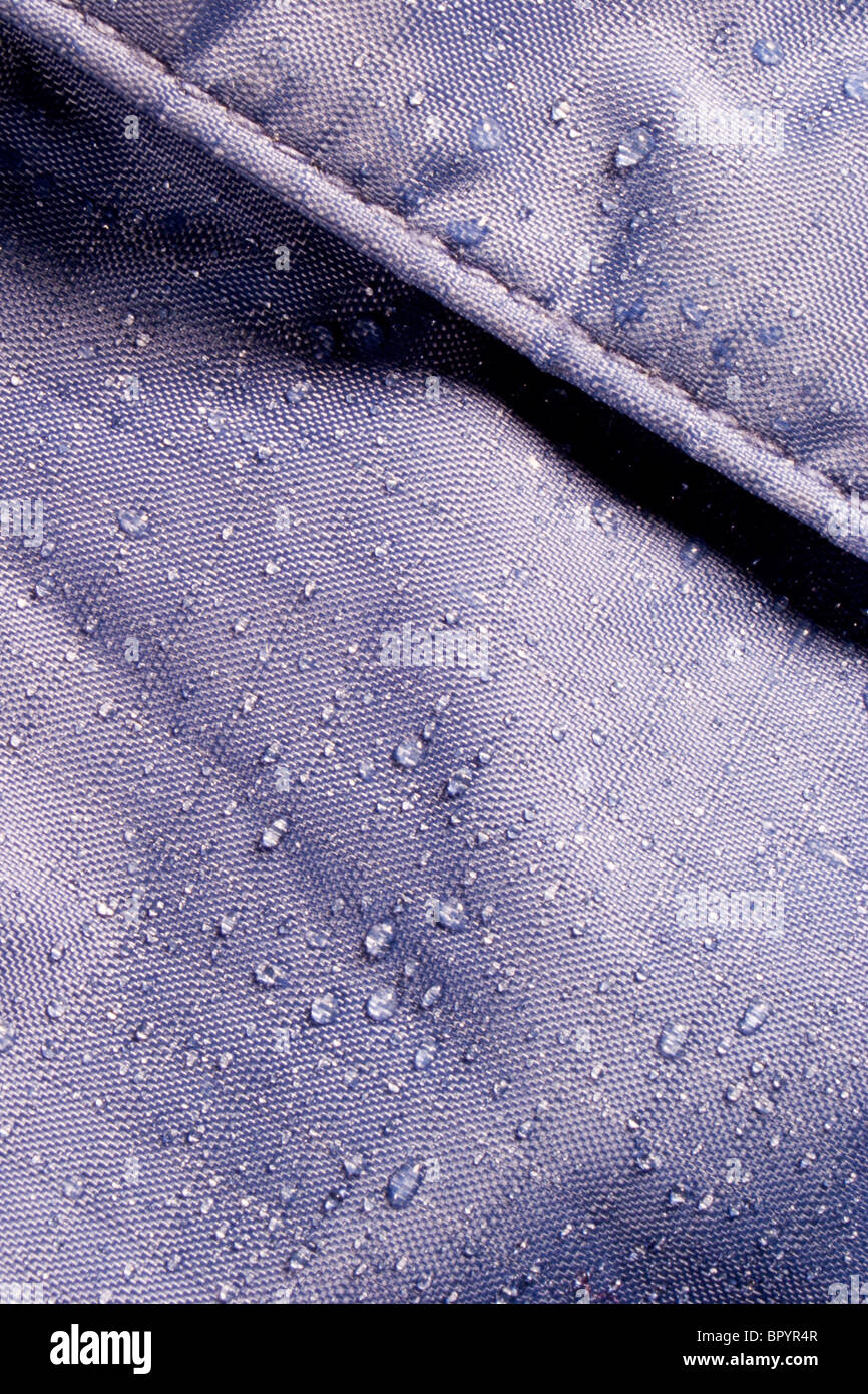 Detail of waterproof jacket Stock Photo - Alamy