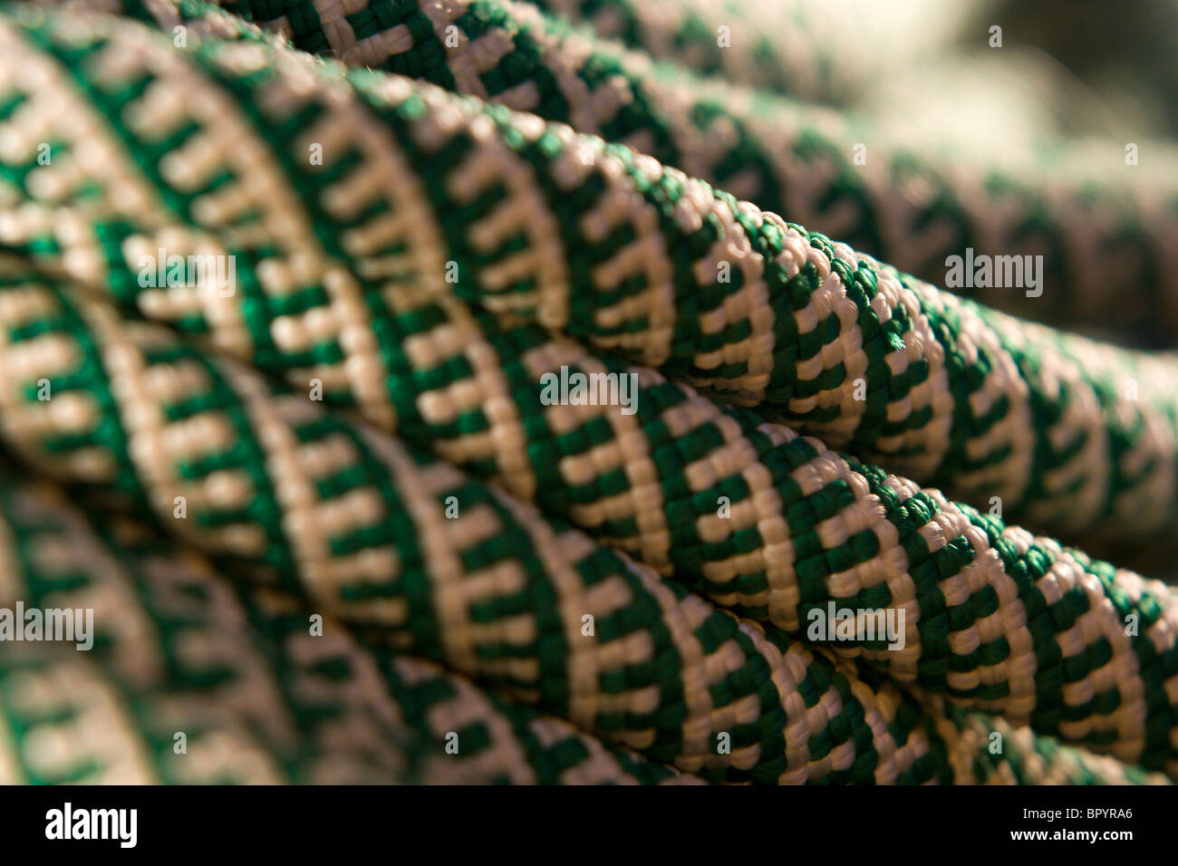 Detail of climbing rope Stock Photo - Alamy