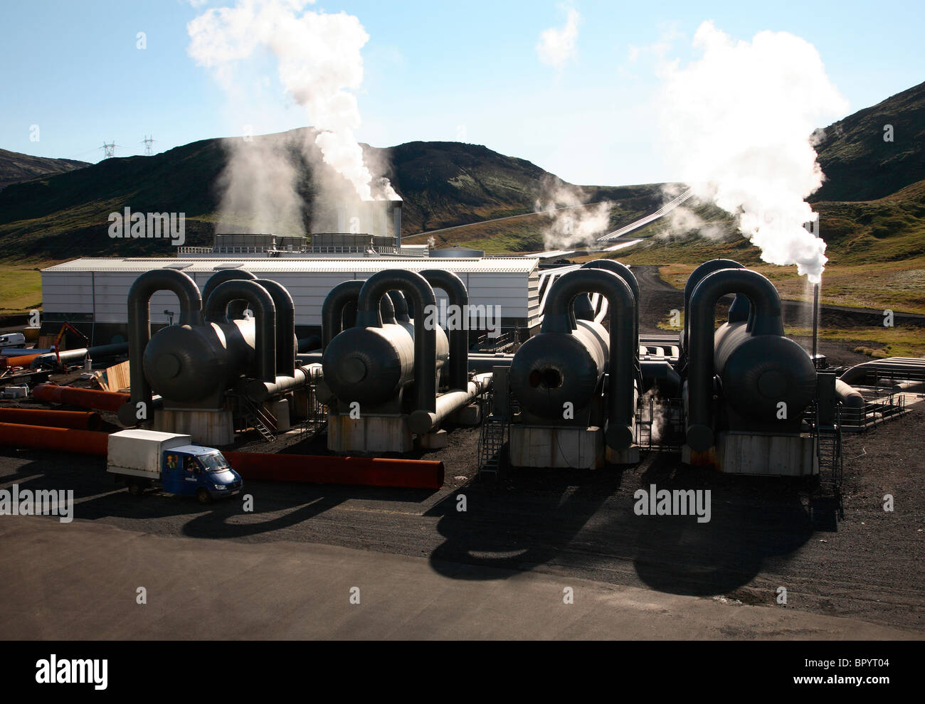 Iceland geothermal power station hi-res stock photography and images ...