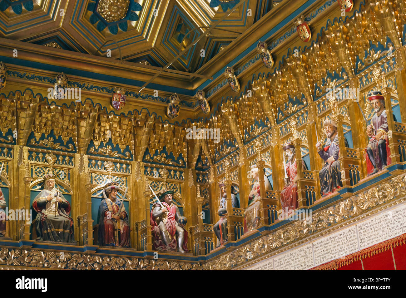 Segovia, Segovia Province, Spain. The Monarch's Room in the Alcazar ...