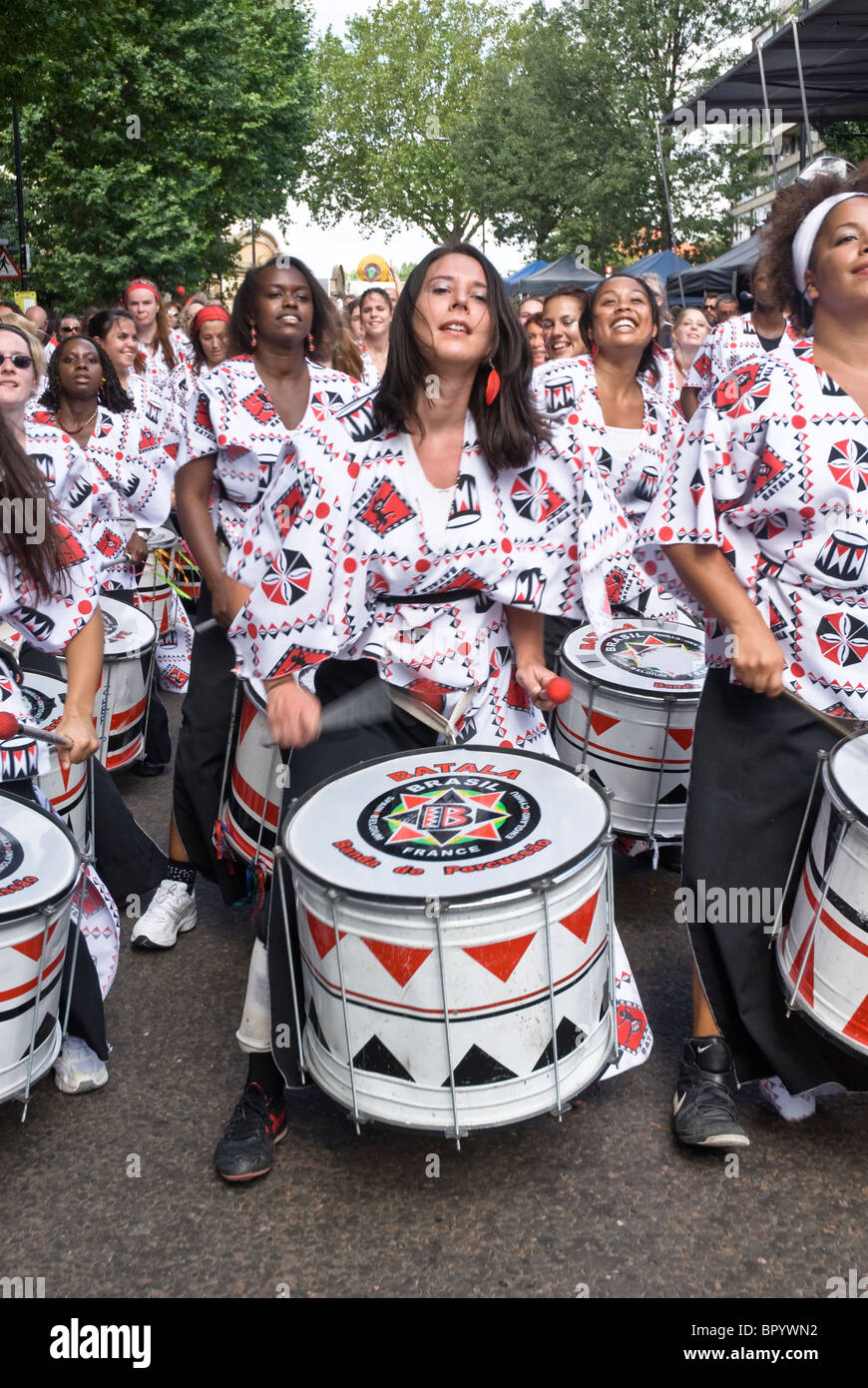 Batala banda de percussao performing hi-res stock photography and ...