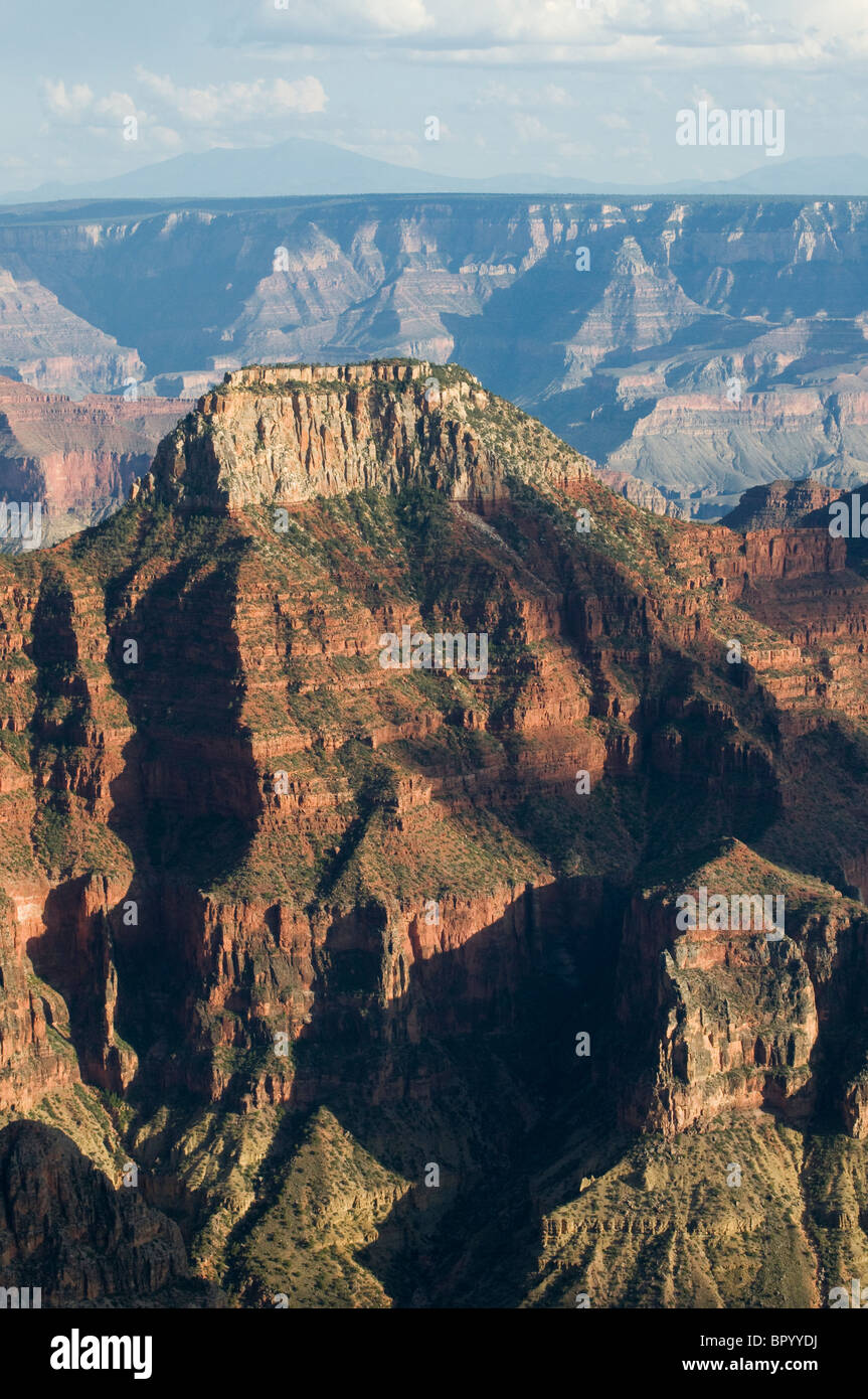rock Buttes from the north rim of the grand canyon Arizona Stock Photo ...