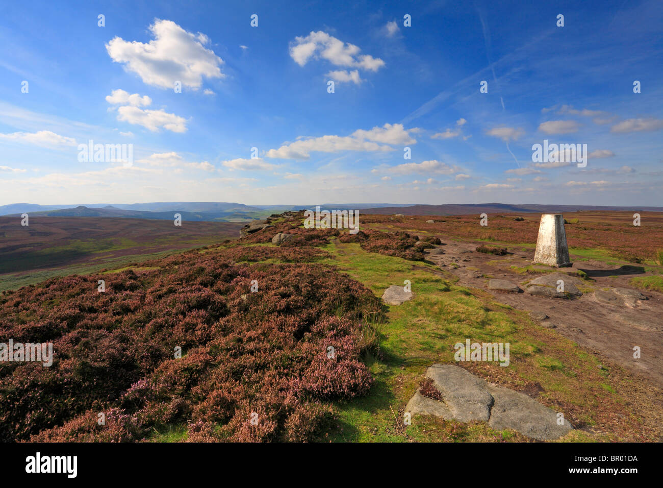 Trig point on stanage edge hi-res stock photography and images - Alamy