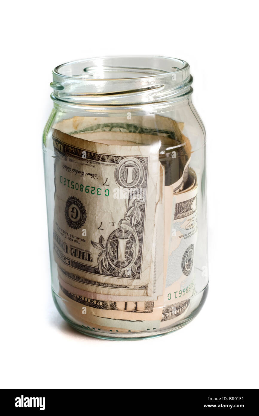 Money jar Cut Out Stock Images & Pictures - Alamy