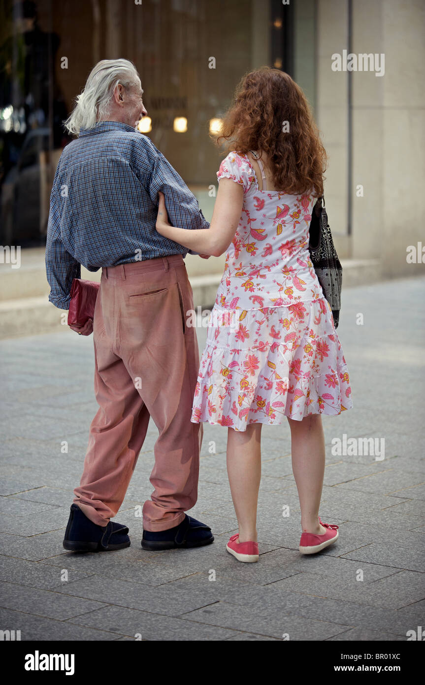Older woman and younger man hi-res stock photography and images - Alamy