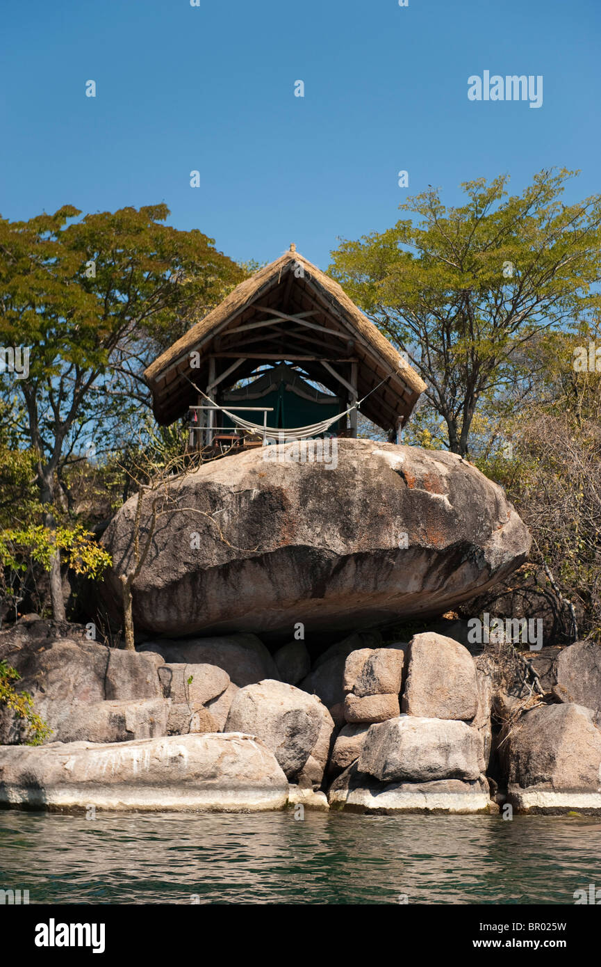 Mumbo Island Camp, Lake Malawi National Park, Malawi Stock Photo - Alamy