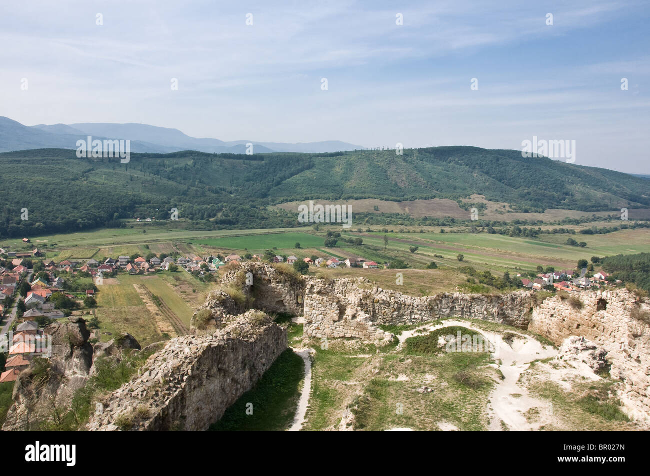 Village of sirok from its fort with cloudy background Stock Photo - Alamy