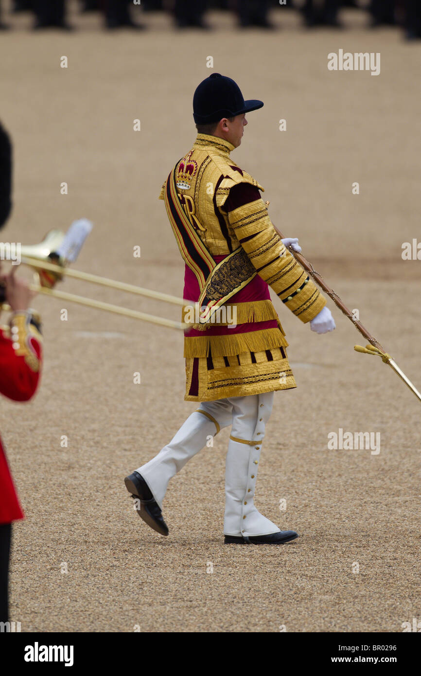 Drum Major Grenadier Guards during the Massed Bands Troop. "Trooping the Colour" 2010 Stock ...