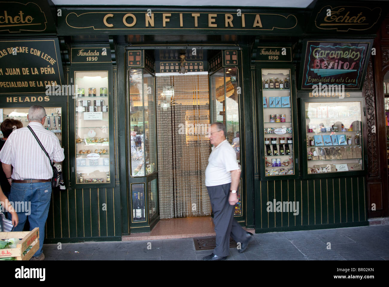 Old-fashioned sweet shop in Jaca, Aragon, Spain Stock Photo - Alamy