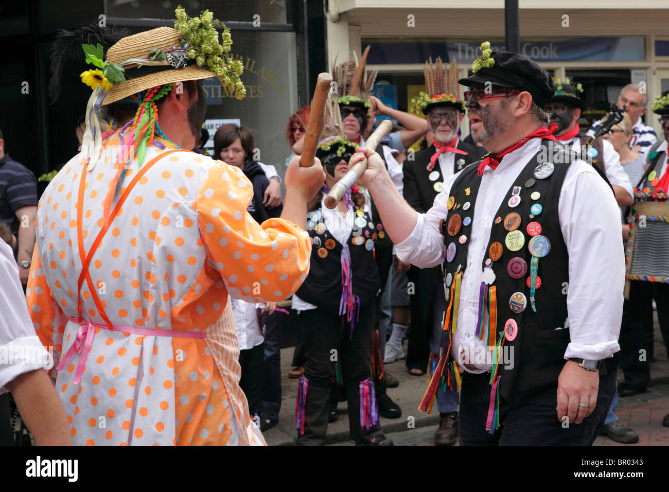 Morris dancers hat hi-res stock photography and images - Alamy