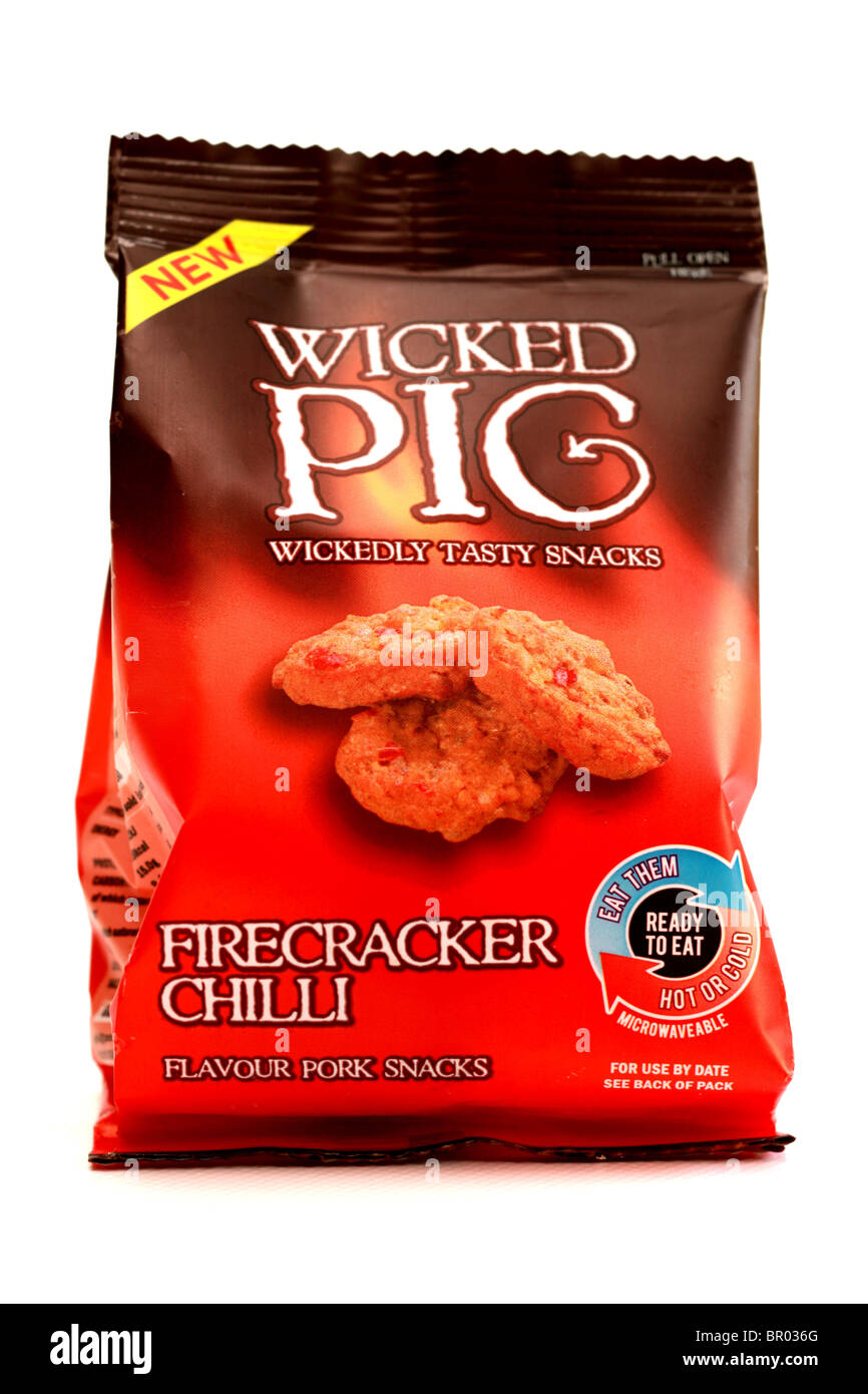 Wicked Pig Snacks Stock Photo - Alamy
