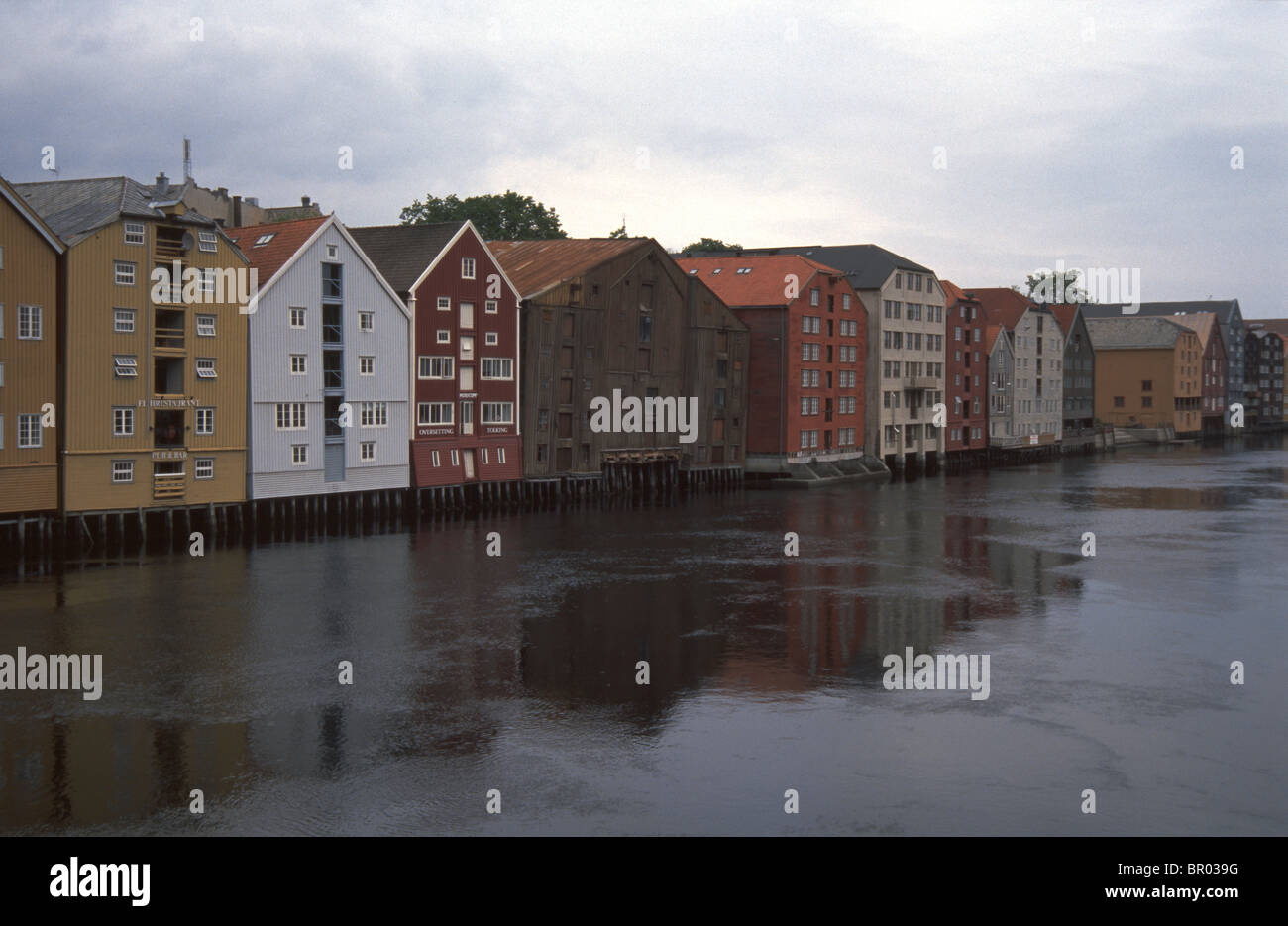 Trondheim wharf buildings hi-res stock photography and images - Alamy
