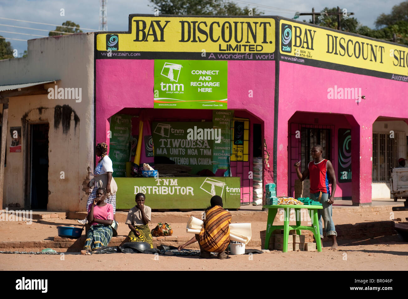 Nkhata Bay street scene, Malawi Stock Photo - Alamy