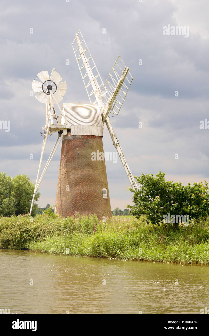 Turf Fen windmill near How Hill on the River Ant, part of the Norfolk ...