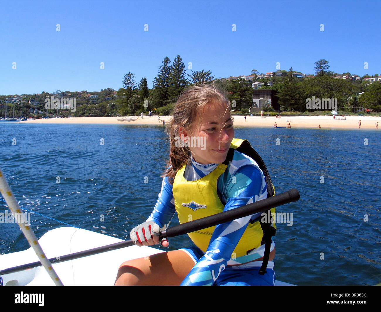 students in a dinghy at the Flying Fish school Stock Photo - Alamy