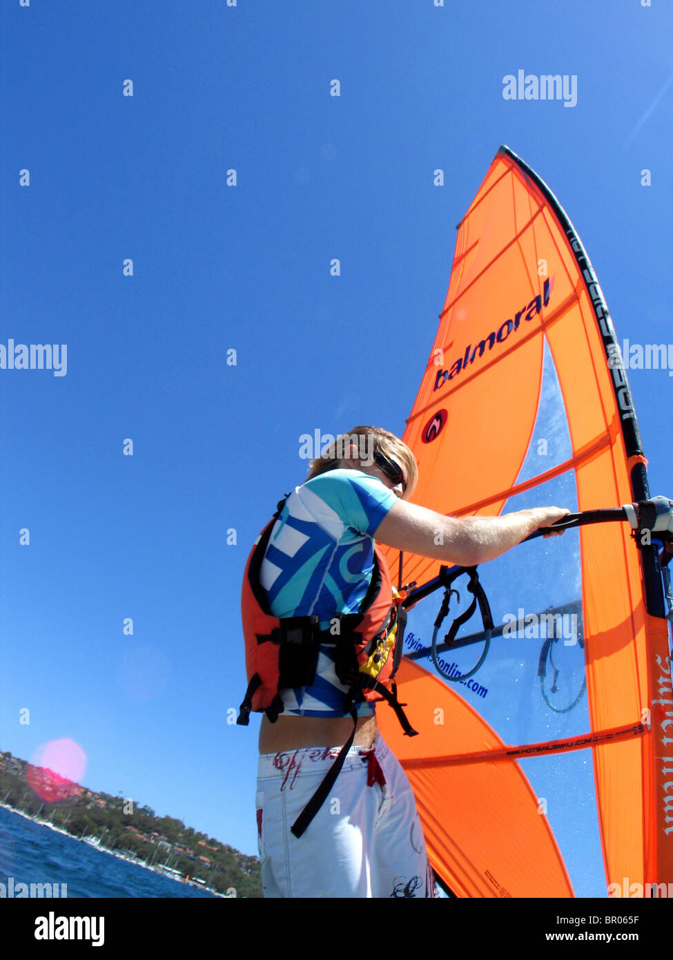 A student learns how to sail Stock Photo - Alamy