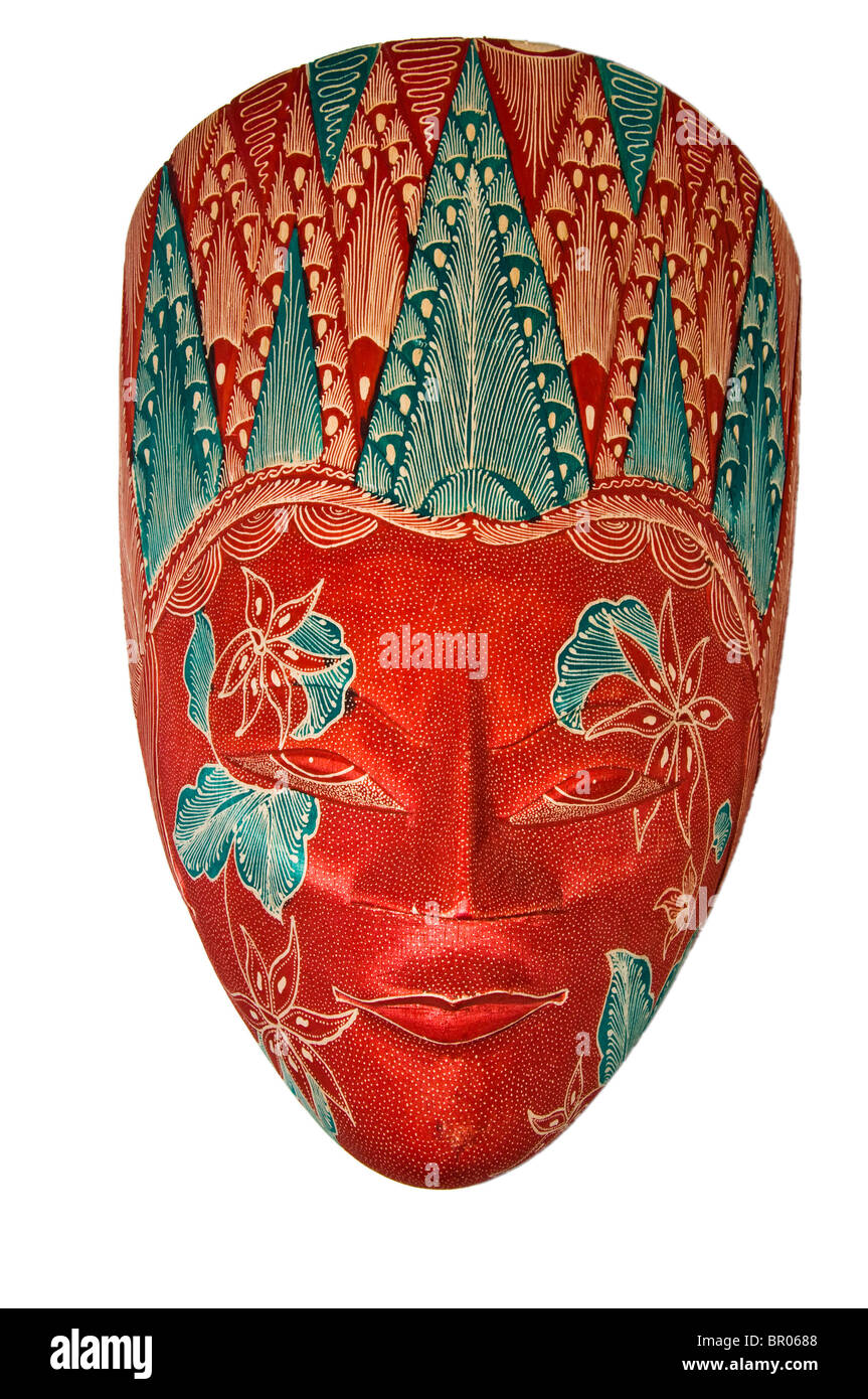 Malaysian mask frontal Stock Photo - Alamy