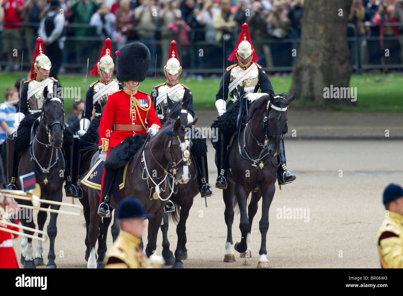 Leading the Royal Procession. "Trooping the Colour" 2010 Stock Photo ...