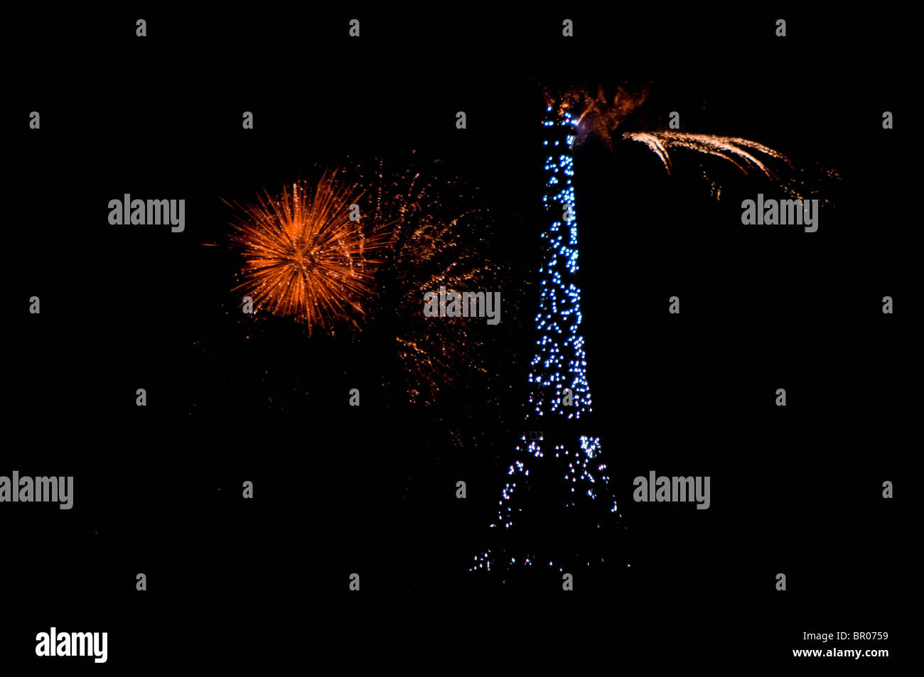 Fireworks in Paris Stock Photo - Alamy