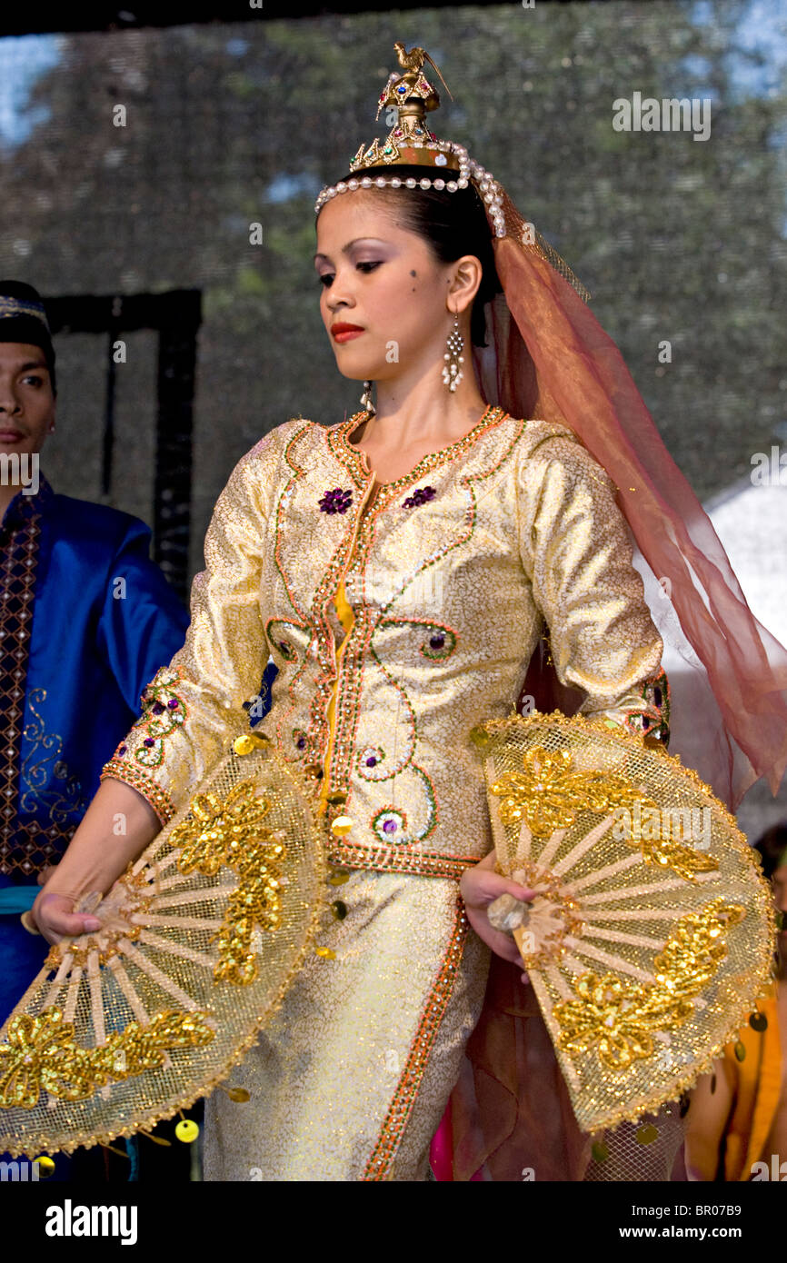 A member of the Filipino Dance Group Lahing Kayumanggi at the Tunbridge ...