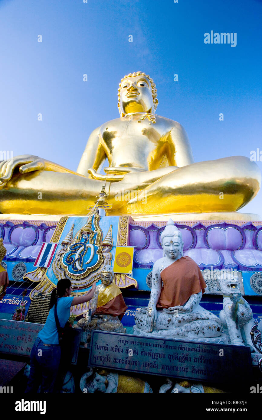 Buddha Image at Golden Triangle, Chiang Rai, Thailand Stock Photo - Alamy