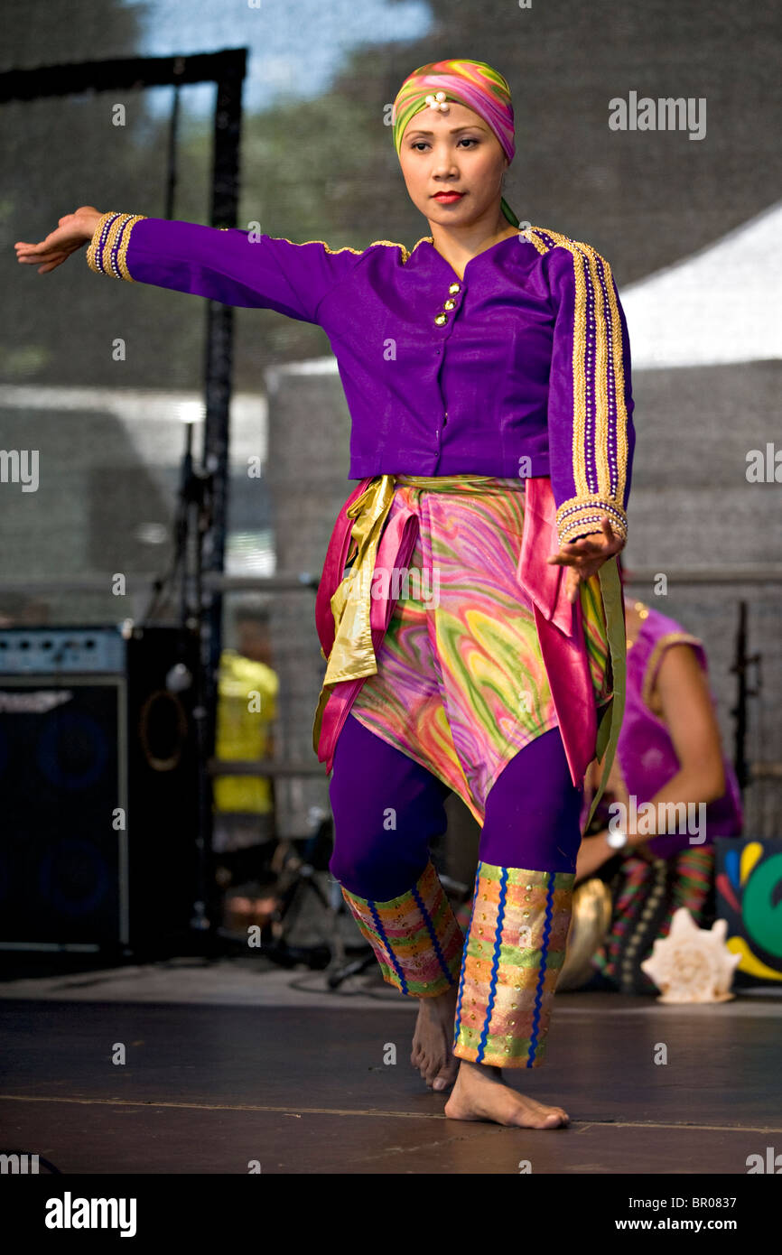 A member of the Filipino Dance Group Lahing Kayumanggi at the Tunbridge ...