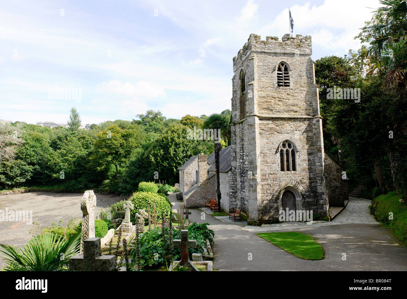 St Just-in-Roseland Church, Cornwall, UK Stock Photo - Alamy
