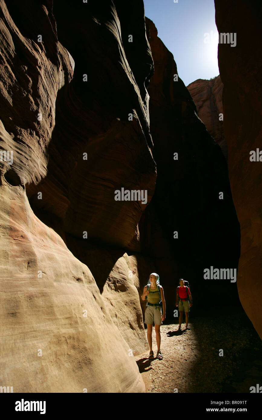 Hiking the Paria Canyon, Utah / Arizona Stock Photo - Alamy