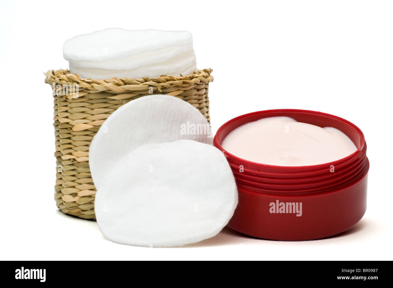 Face beauty woman cotton Cut Out Stock Images & Pictures - Alamy