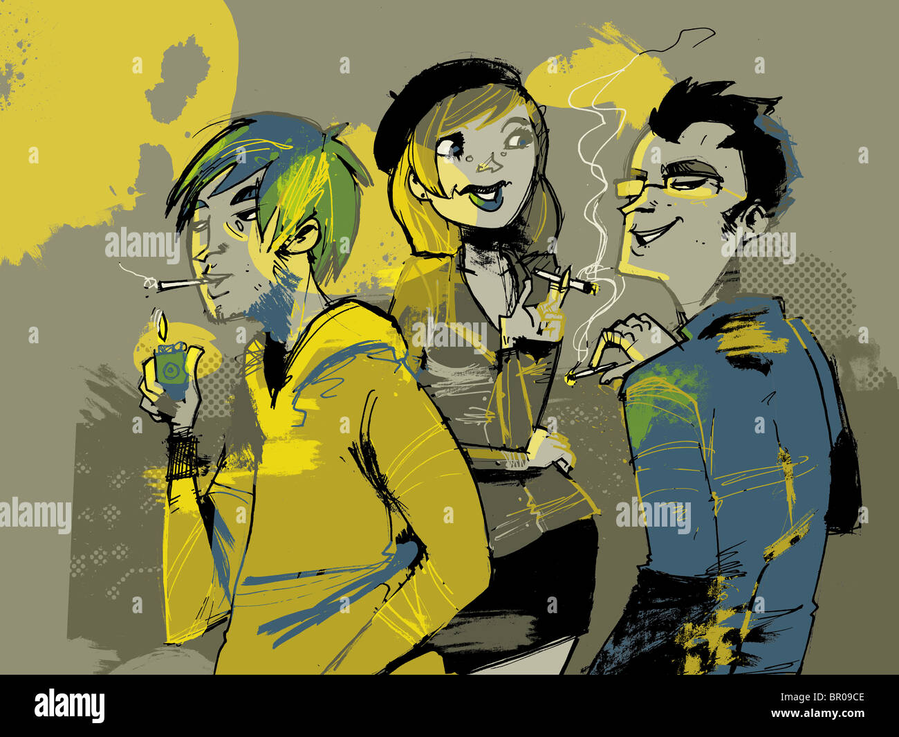 People Smoking Photography