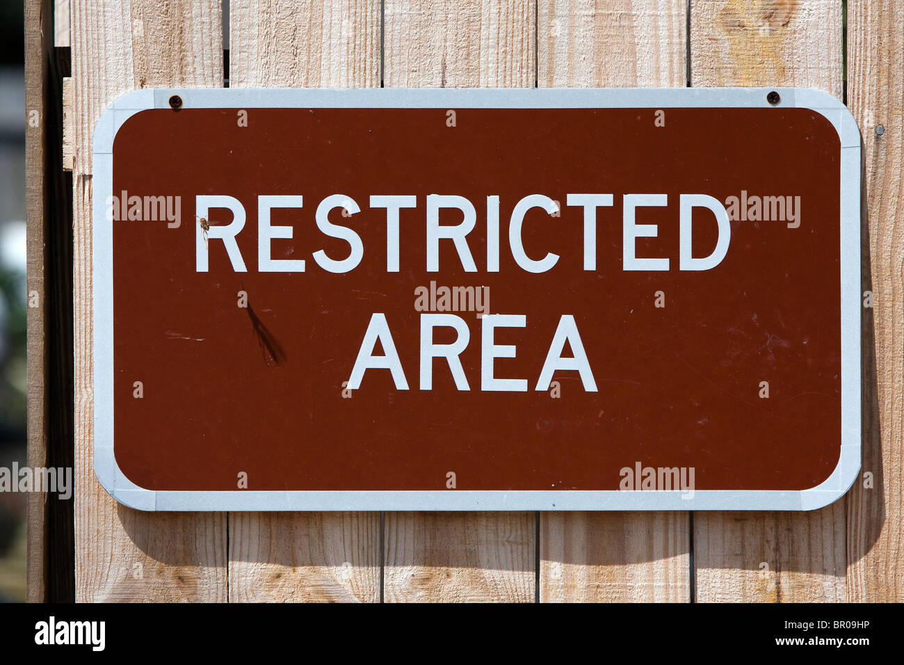 Restriction signs at a park Stock Photo - Alamy