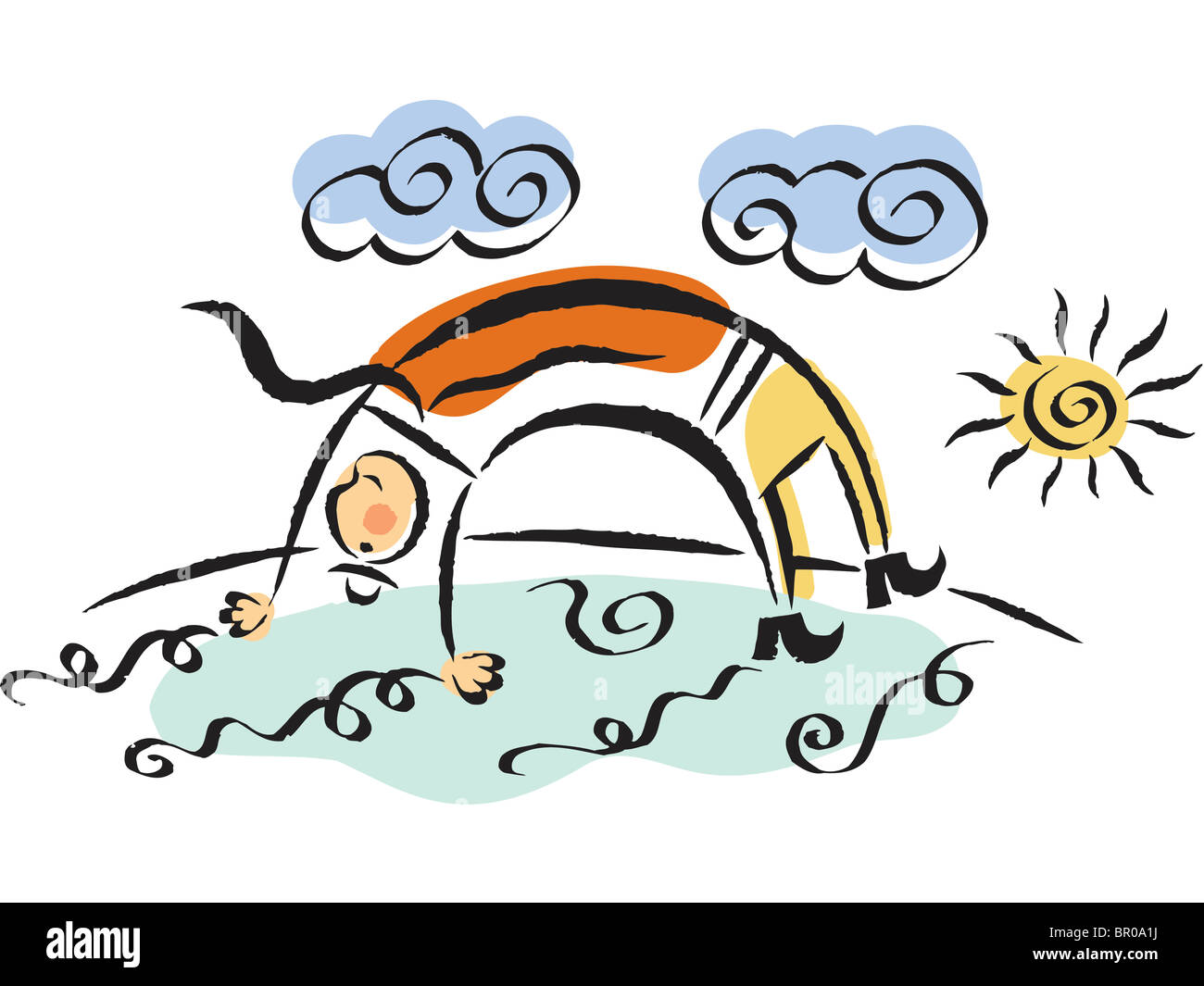 A businessman bending over backwards Stock Photo - Alamy