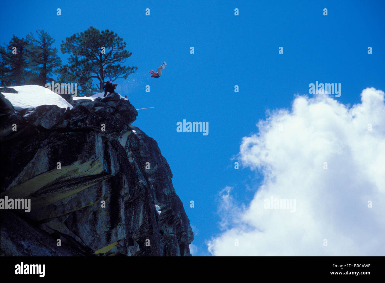 Base jumper doing back flip hi-res stock photography and images - Alamy