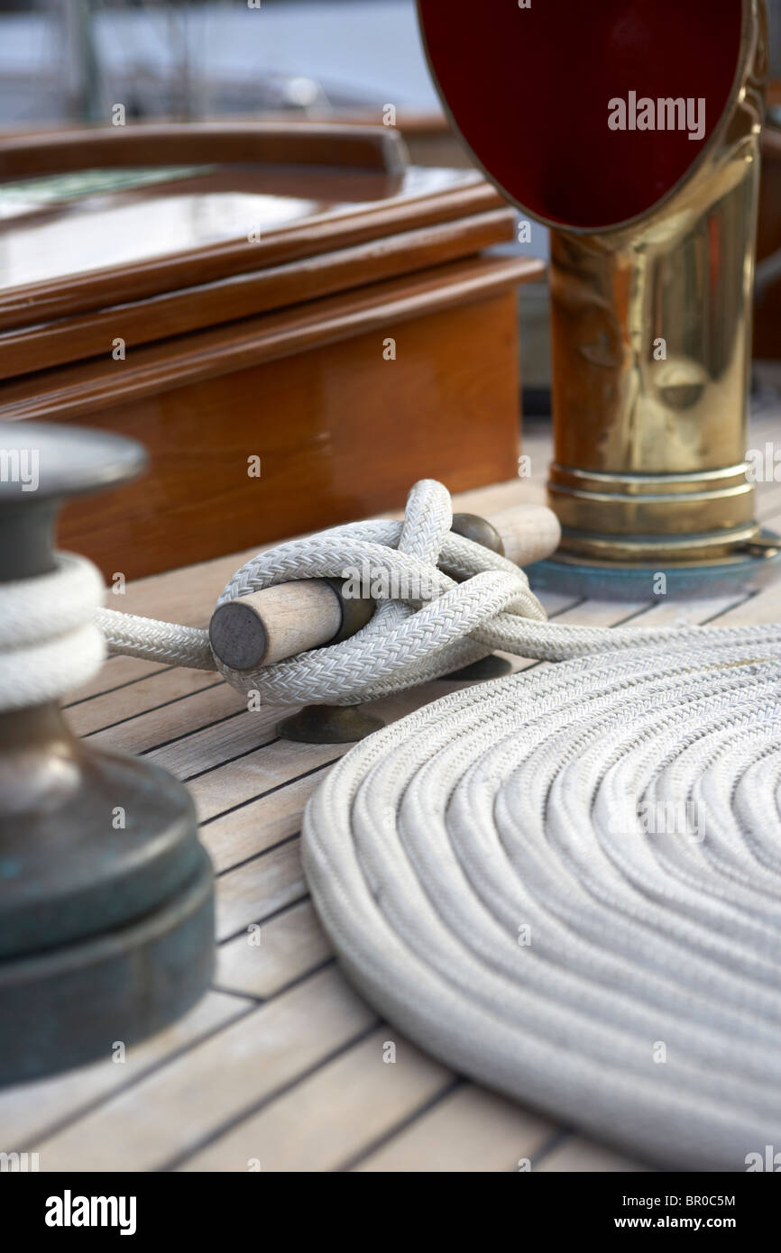 Ship shape on deck Stock Photo - Alamy