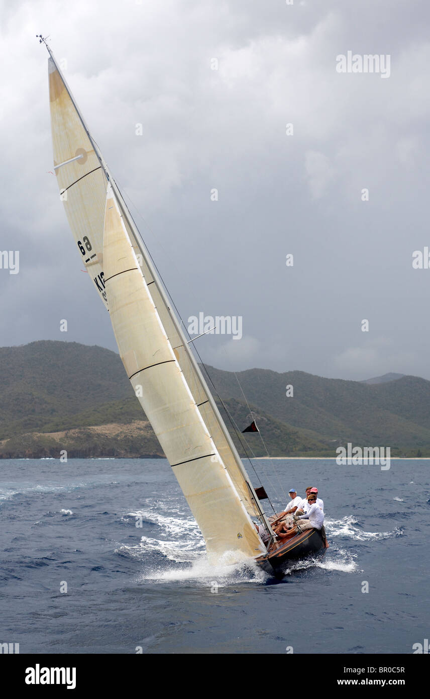 Sailing in heavy winds Stock Photo - Alamy