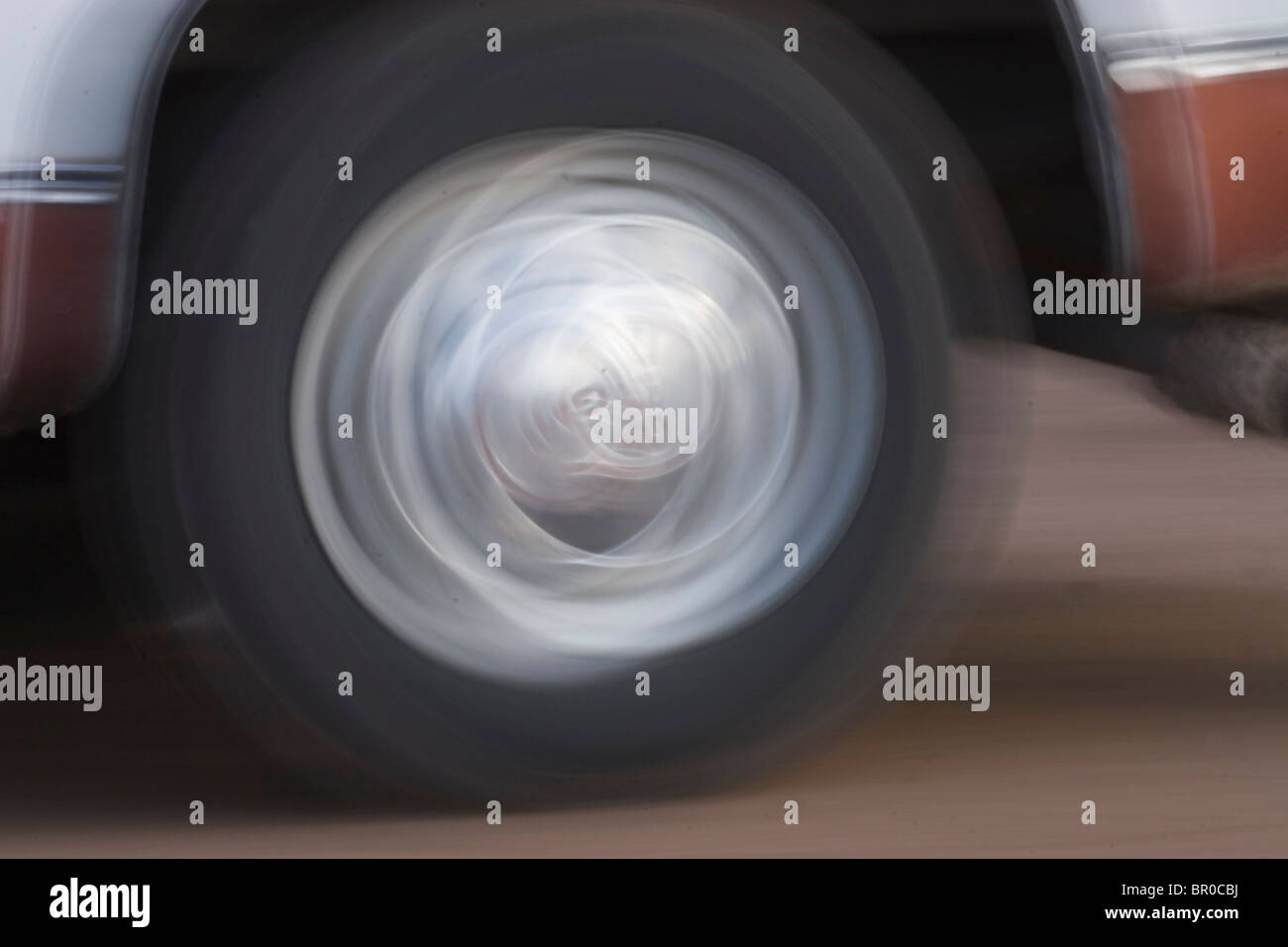 Motor vehicle wheel turning in Tucson, Arizona Stock Photo - Alamy