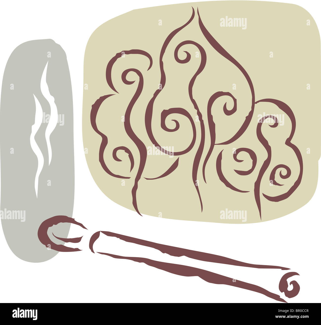 Graphic art illustration of a matchstick hi-res stock photography and ...