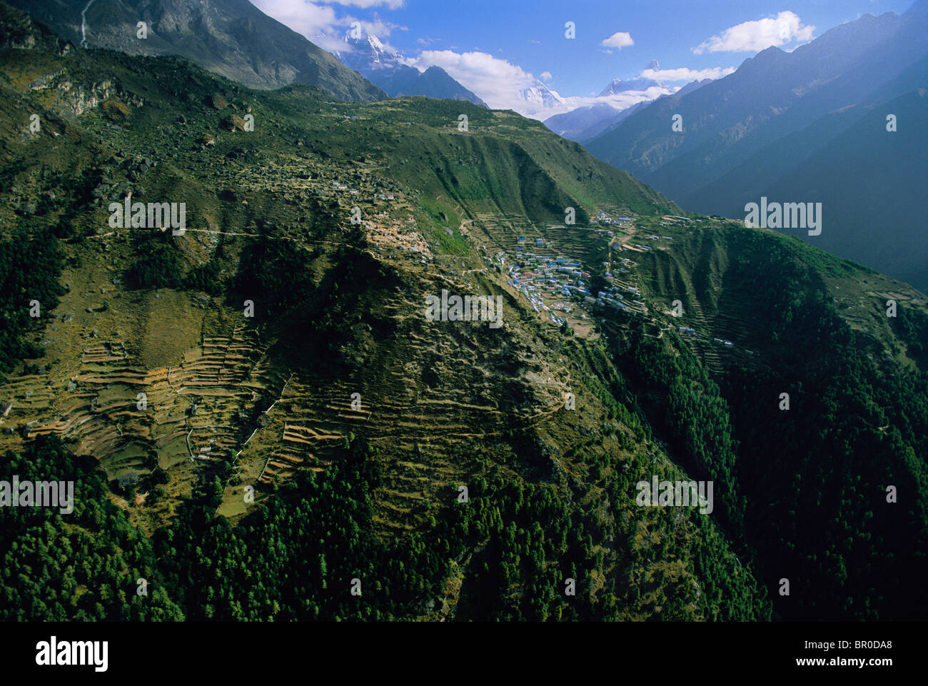 Beautiful green landscape view of Nepal Stock Photo - Alamy