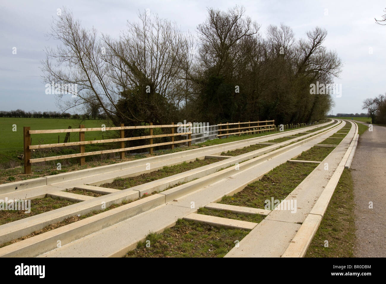 The Cambridge guided busway runs between Cambridge and St Ives Stock ...