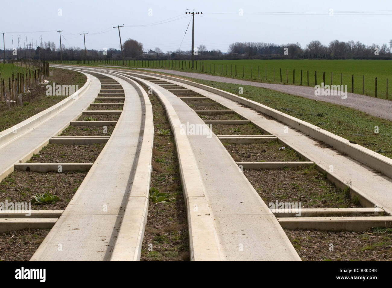 The Cambridge guided busway runs between Cambridge and St Ives Stock ...