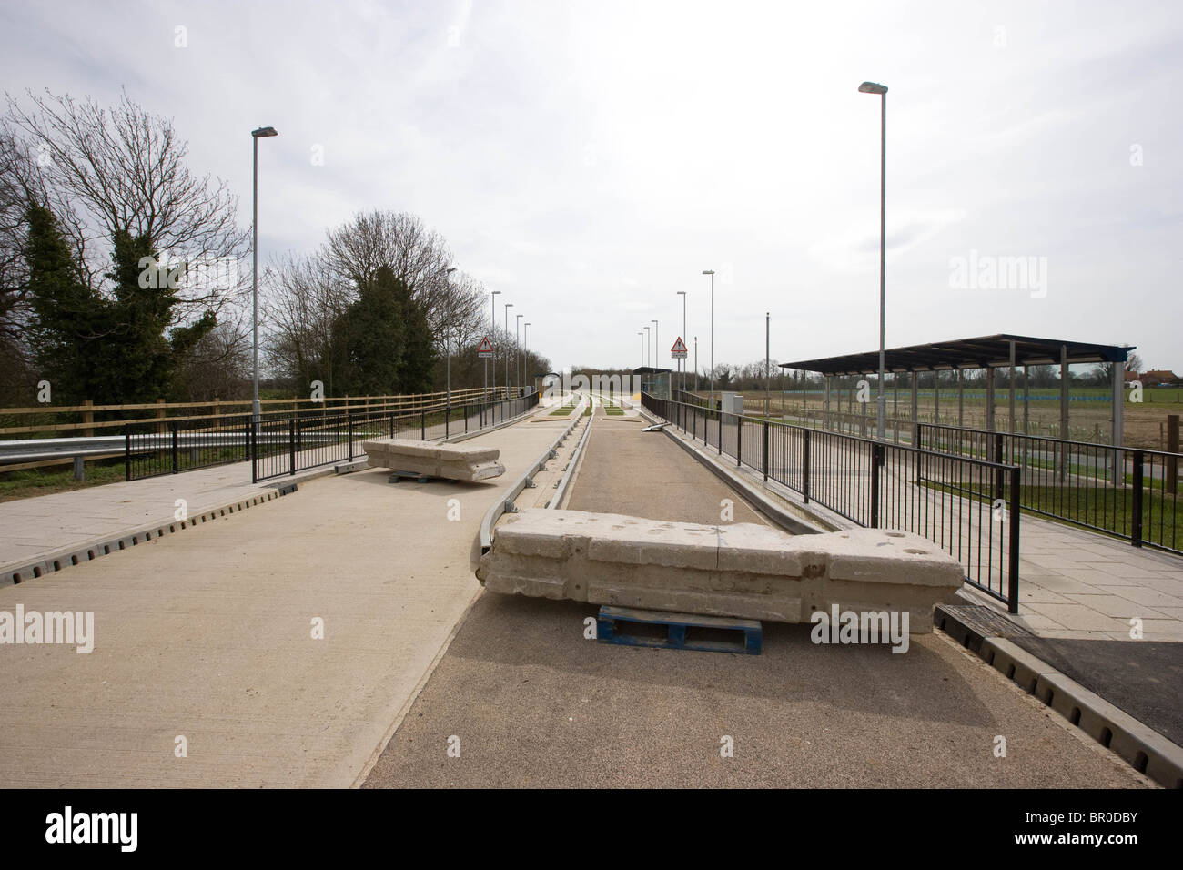 The Cambridge guided busway runs between Cambridge and St Ives Stock ...