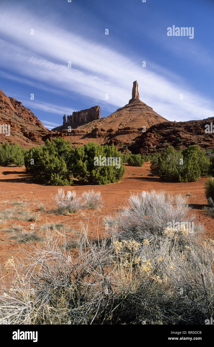 Castleton Tower, The Rectory, Castle Valley, Utah, USA Stock Photo - Alamy